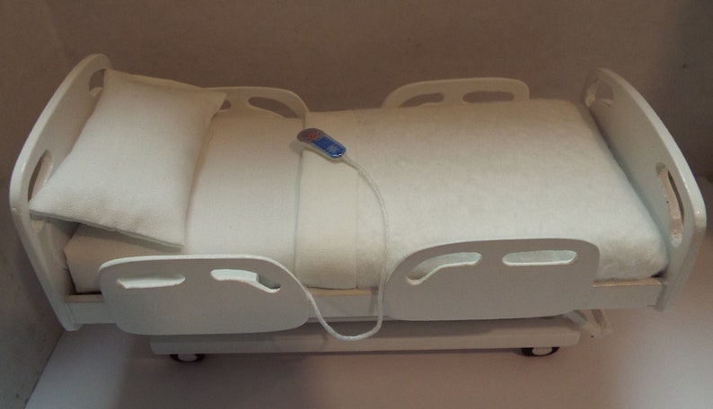 Dollhouse miniature handcrafted Medical Modern Hospital bed | Etsy