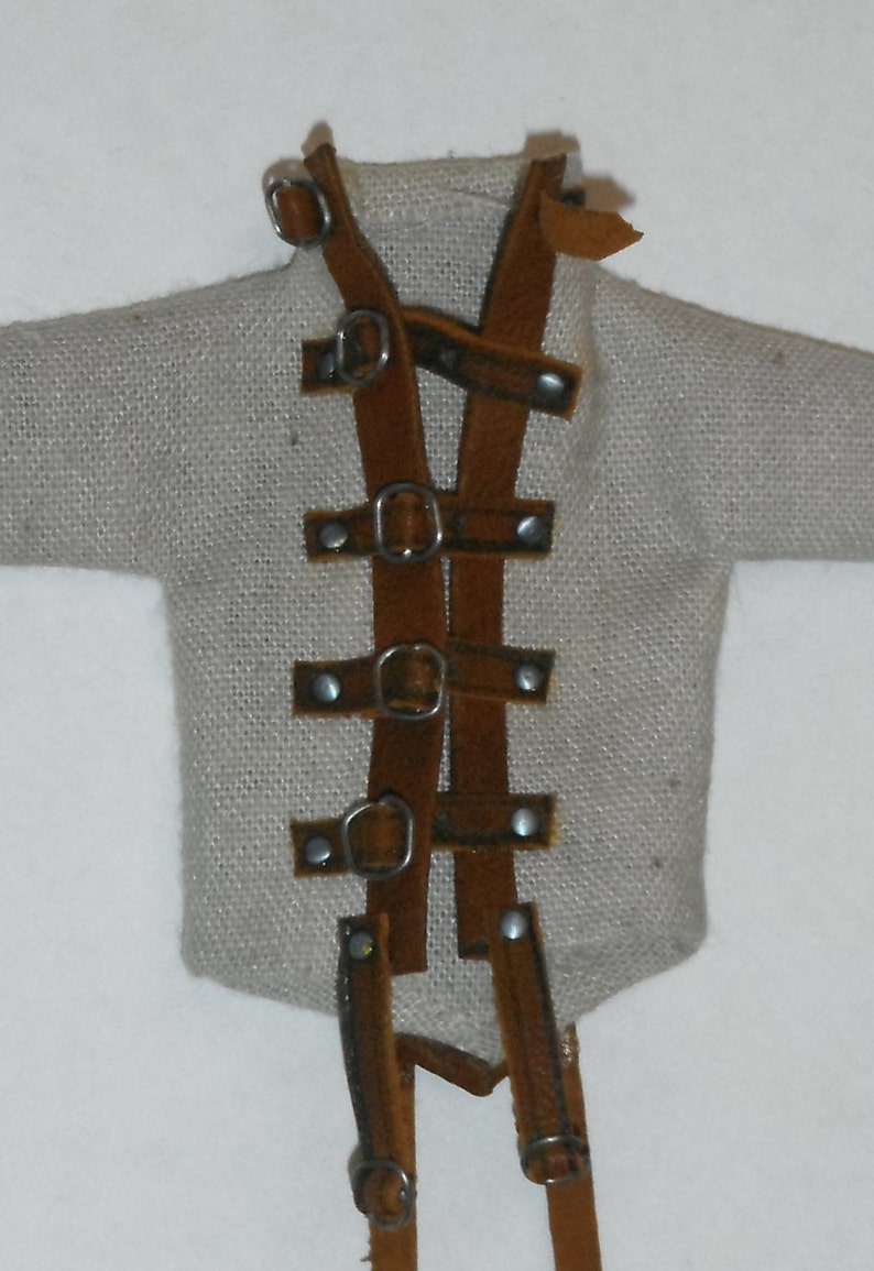 Dollhouse Miniature Straight Jacket Asylum Insane Creepy Halloween 1 ...