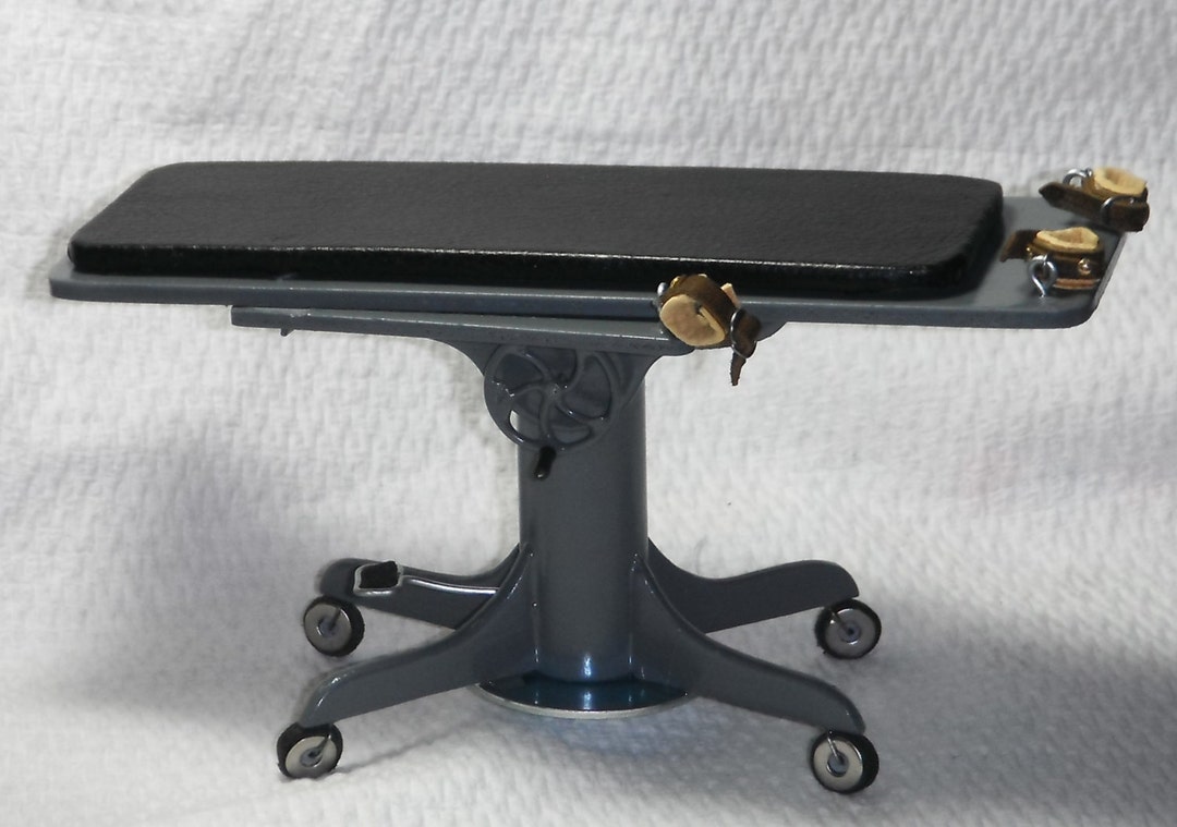 Dollhouse Miniature Handcrafted 1/12th Scale Electroshock Table Asylum ...