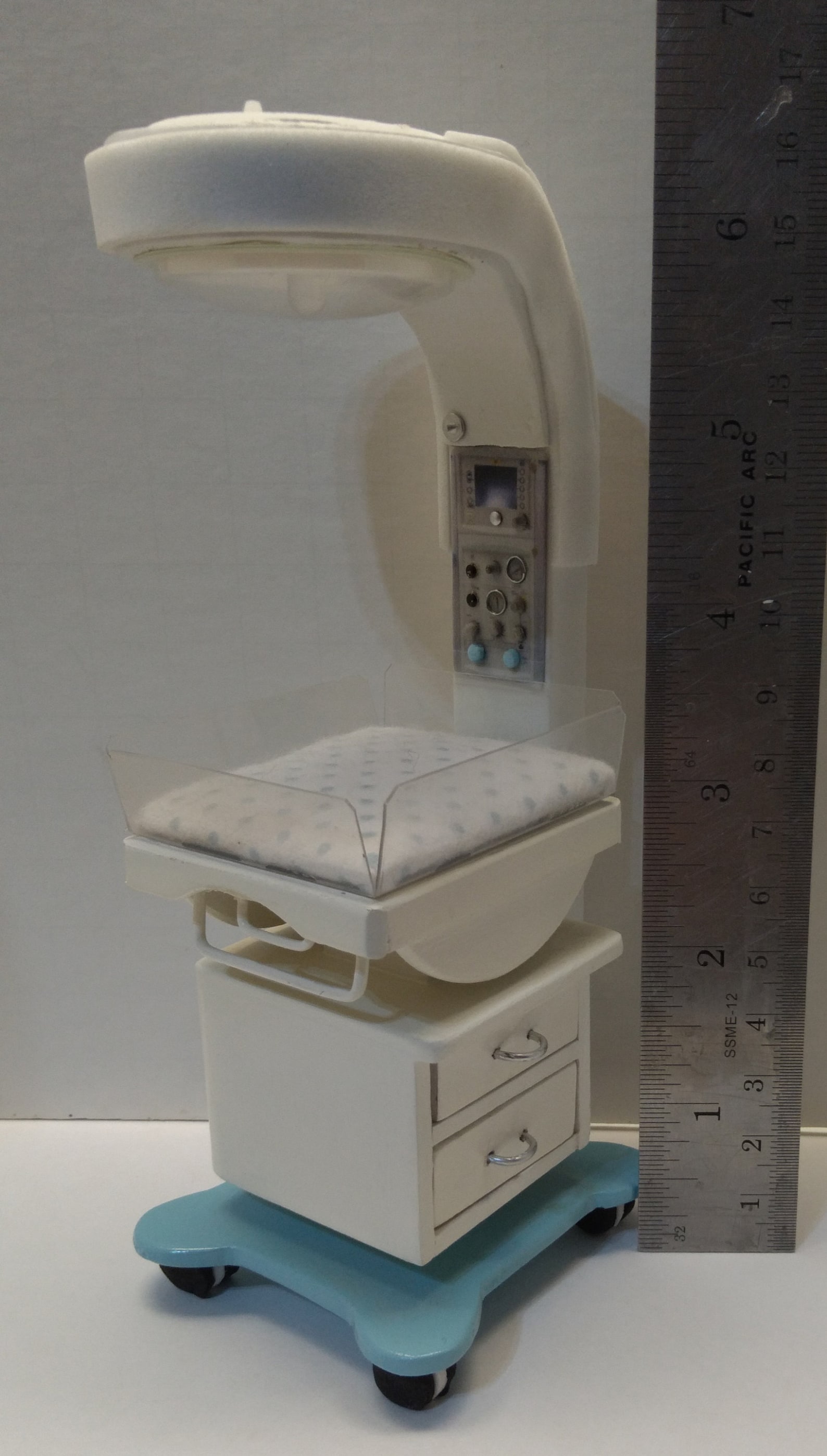 Dollhouse Miniature Handcrafted Infant Warmer Baby Machine Hospital 1 ...