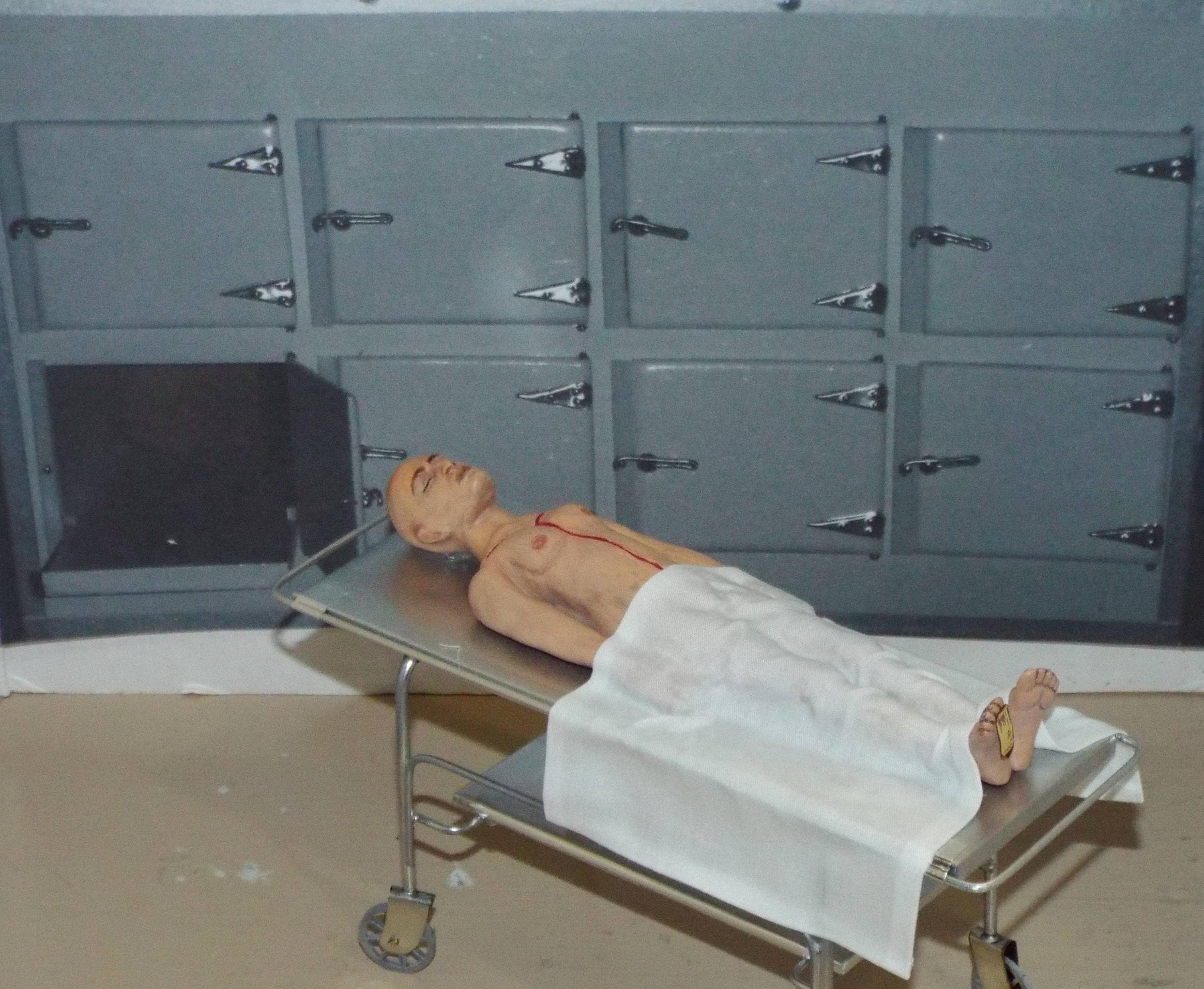 Dollhouse Miniature Handcrafted 1/12th Scale Autopsy Body on Table ...