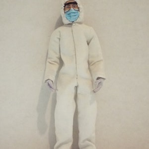 Dollhouse Miniature Handcrafted Medical Hospital DOLL Figure 1/12th PPE ...