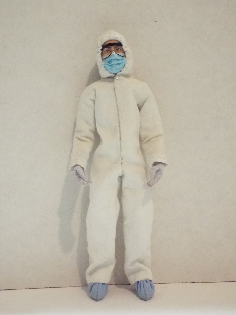 Dollhouse Miniature Handcrafted Medical Hospital DOLL Figure 1/12th PPE ...