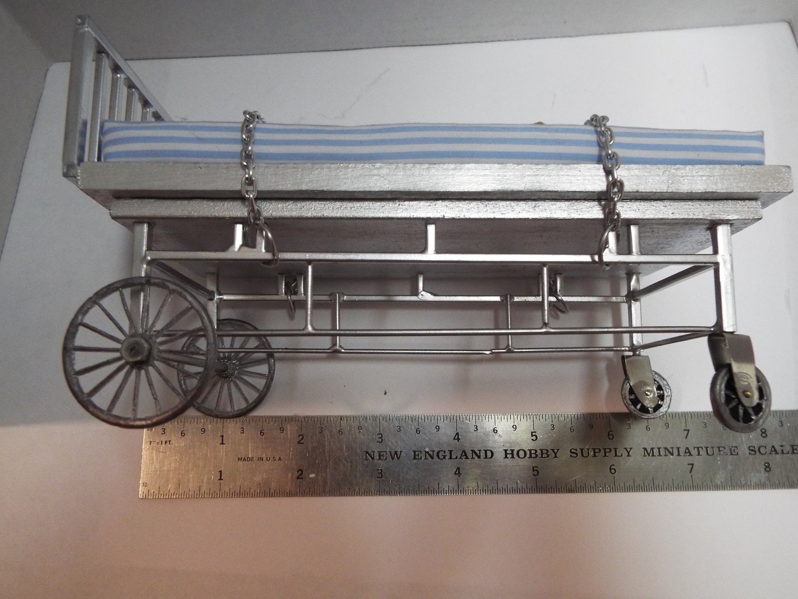 Dollhouse Miniature Handcrafted Victorian Medical Asylum Hospital Bed 1 ...