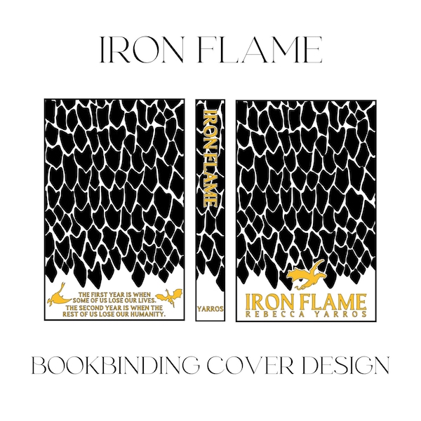 Iron Flame Cover Design - Etsy