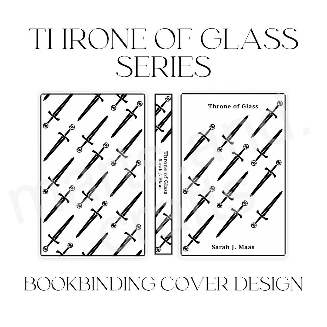 Throne of Glass Full Series Bookbinding Cover Design PNG File, TOG ...