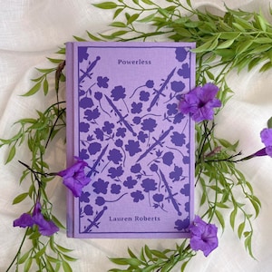 Powerless Bookbinding Cover Design PNG File, Lauren Roberts, Vinyl Book ...