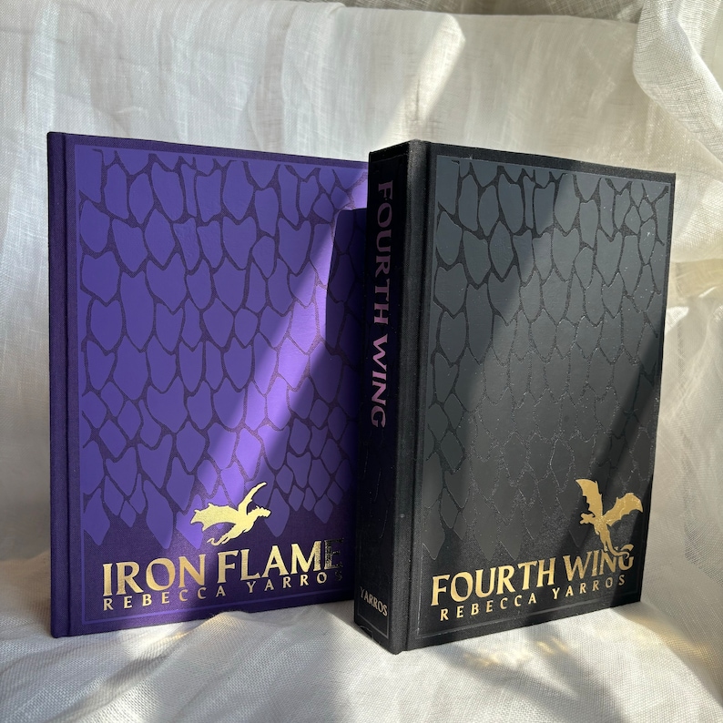 Iron Flame Bookbinding Cover Design PNG File, Vinyl Book Cover Design ...