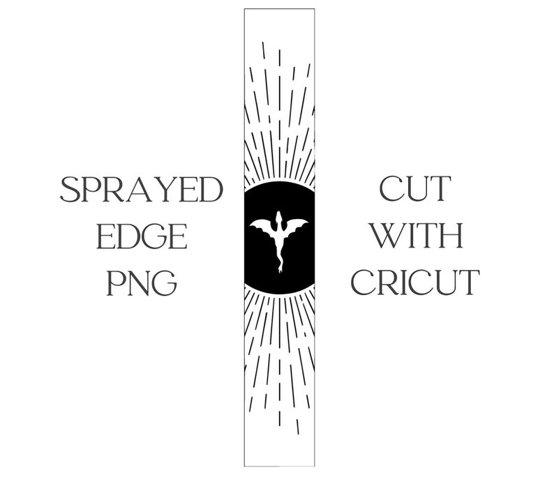Fourth Wing Edge Spray Stencil PNG, Dragon Stencil, Vinyl Stencil ...