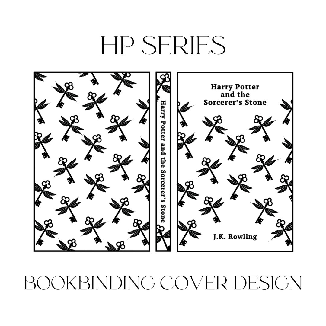 Harry Bookbinding Cover Design PNG File, Vinyl Book Cover Design, Cover ...