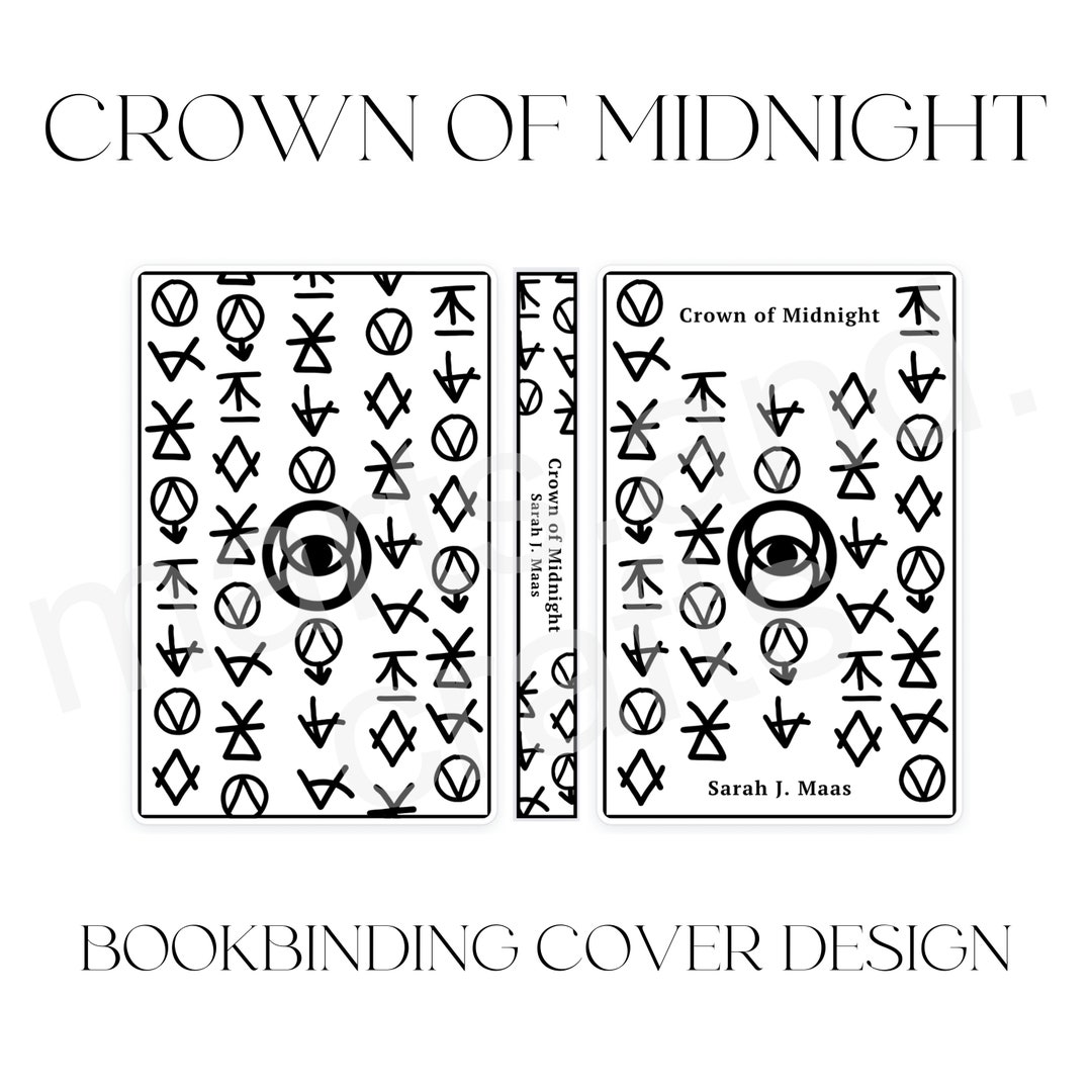 Crown of Midnight Bookbinding Cover Design PNG File, TOG, Celeana ...