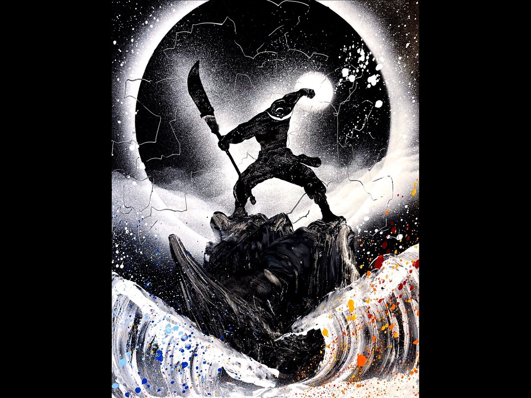 The Worlds Strongest Man- E. Newgate Spray Paint Art - Etsy