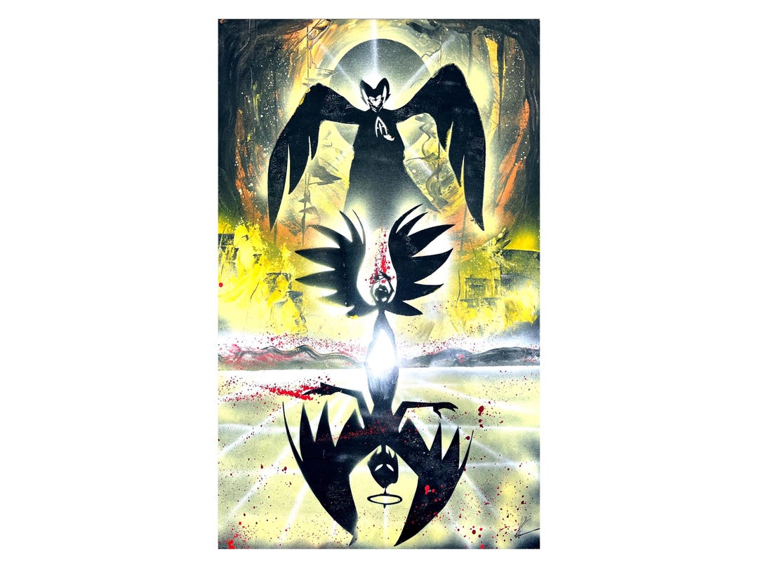 Eye for an Eye - Gravity Inspired Adam / Lute Hazbin Hotel Acrylic and ...