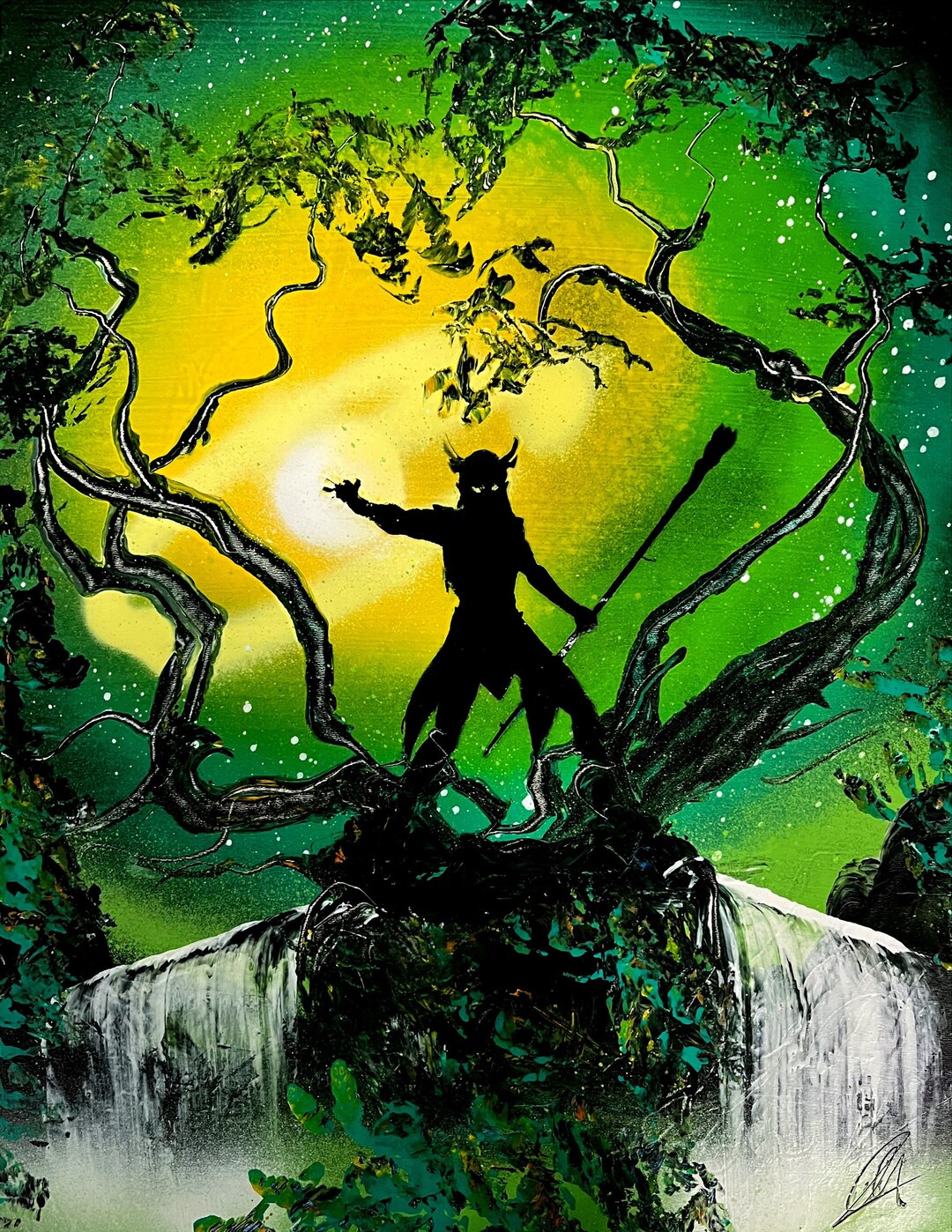 Dungeons and Dragons the Druid Artwork Spray Paint Art - Etsy