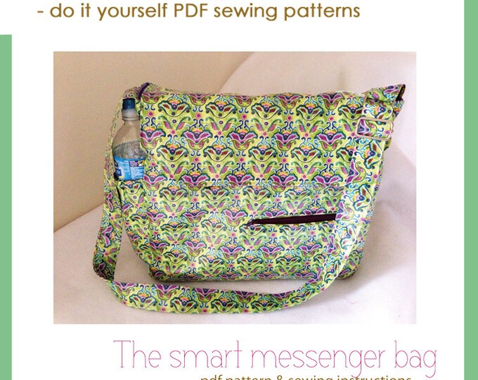 The Smart Messenger Bag - PDF Sewing Pattern - Etsy