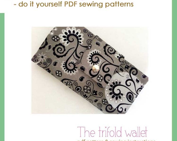 The Trifold Wallet PDF Sewing Pattern - Etsy