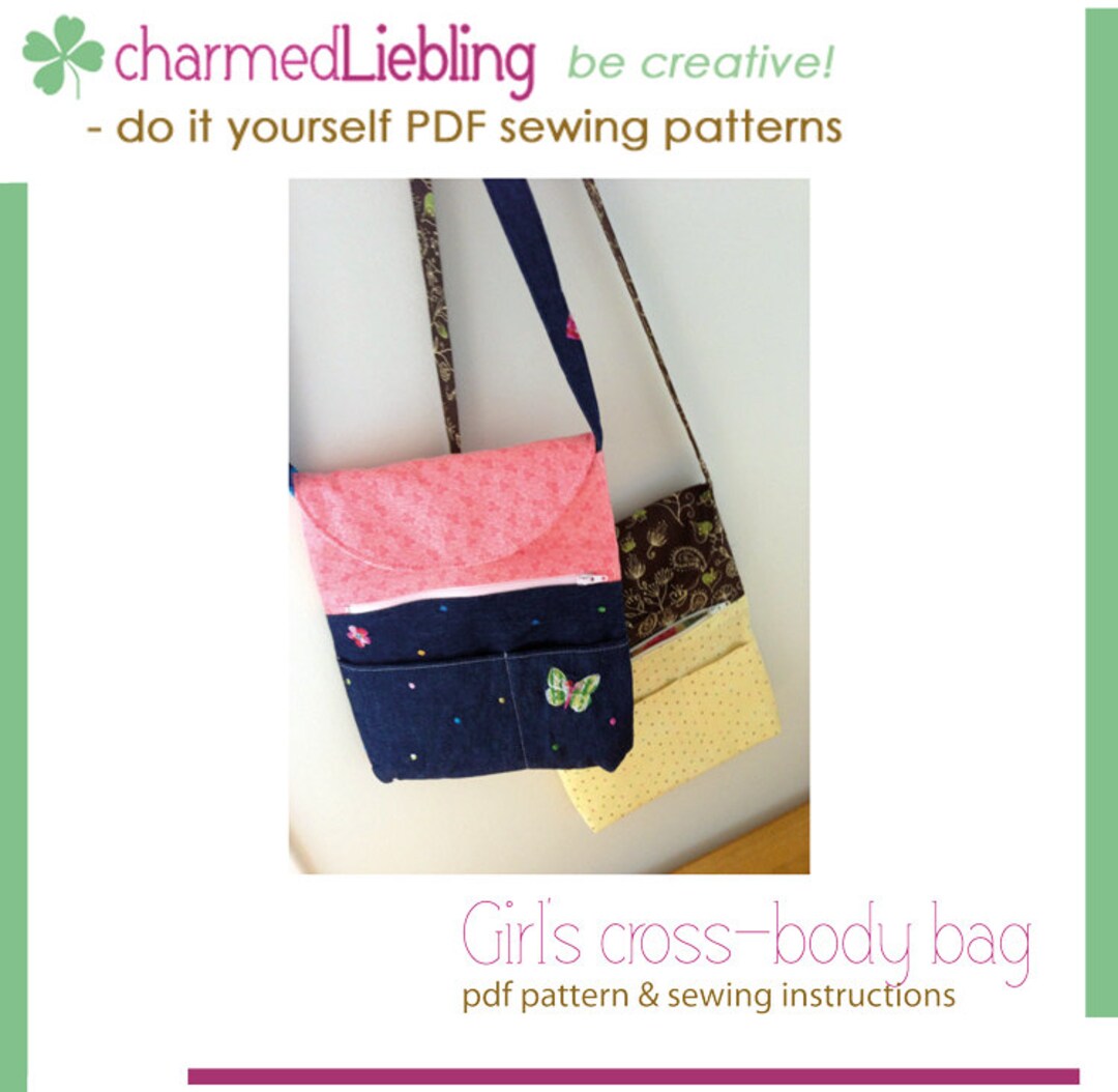 Girl's Cross-body Bag - PDF Sewing Pattern - Etsy