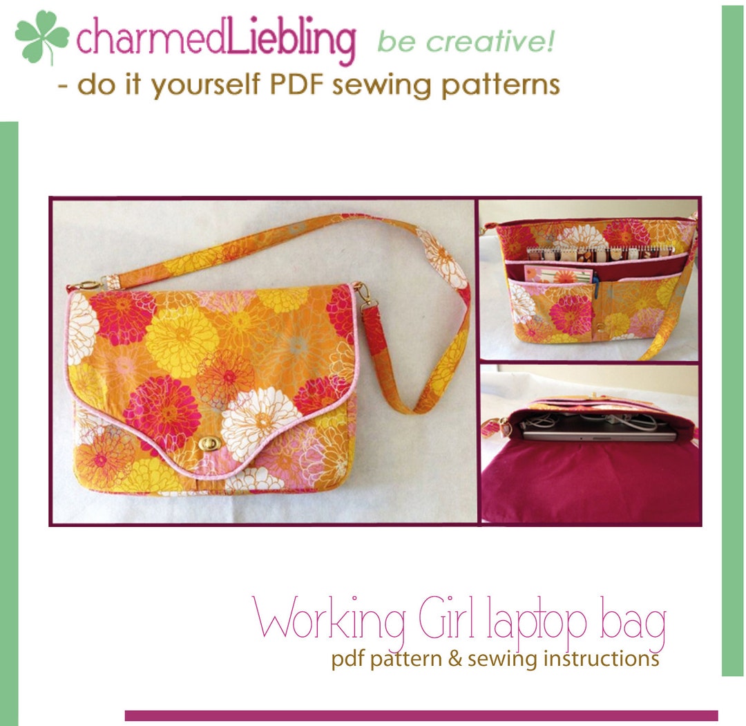 Working Girl Laptop Bag PDF Sewing Pattern - Etsy