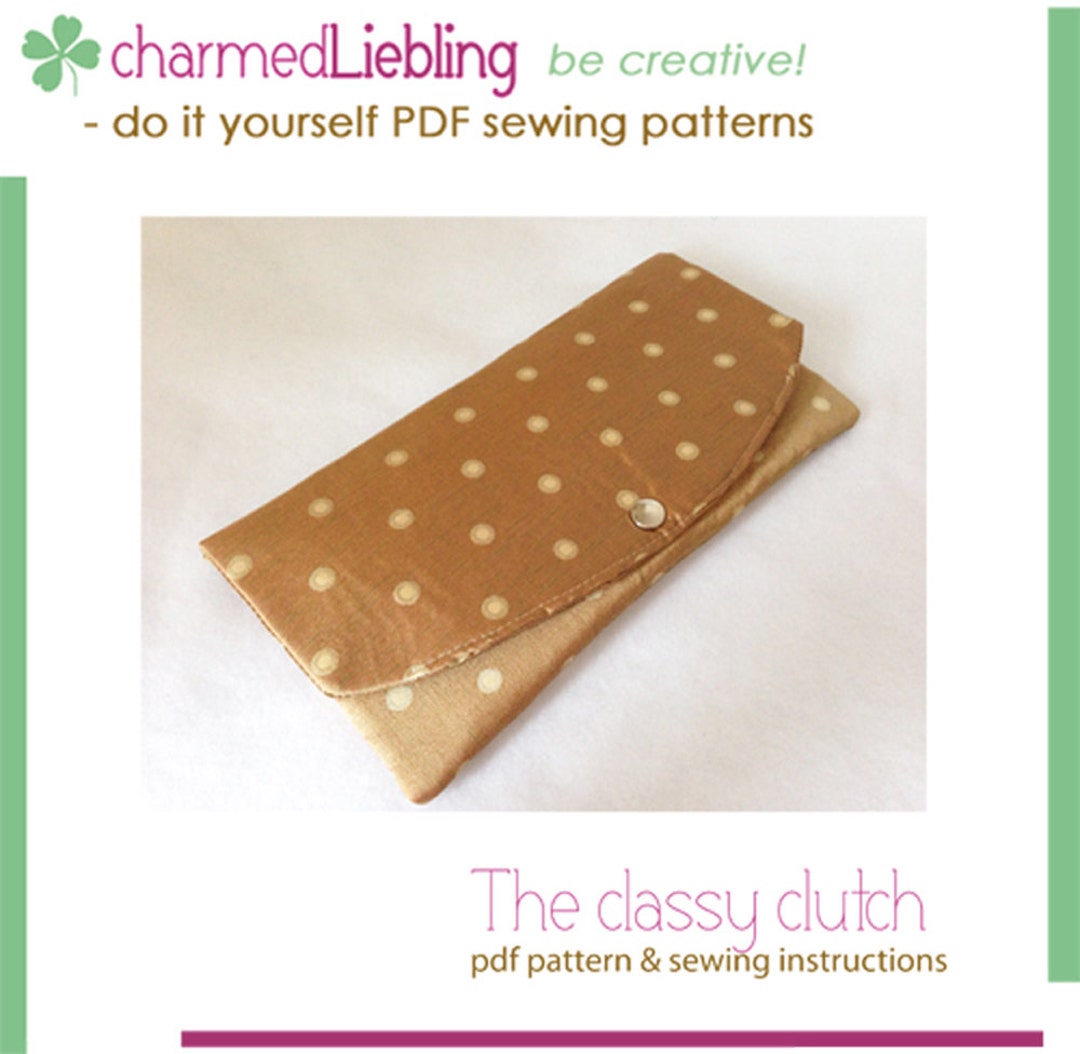 The Classy Clutch - PDF Sewing Pattern - Etsy