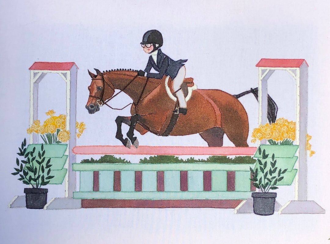 Custom Whimsical Illustration: Hunter/jumper/equitation - Etsy
