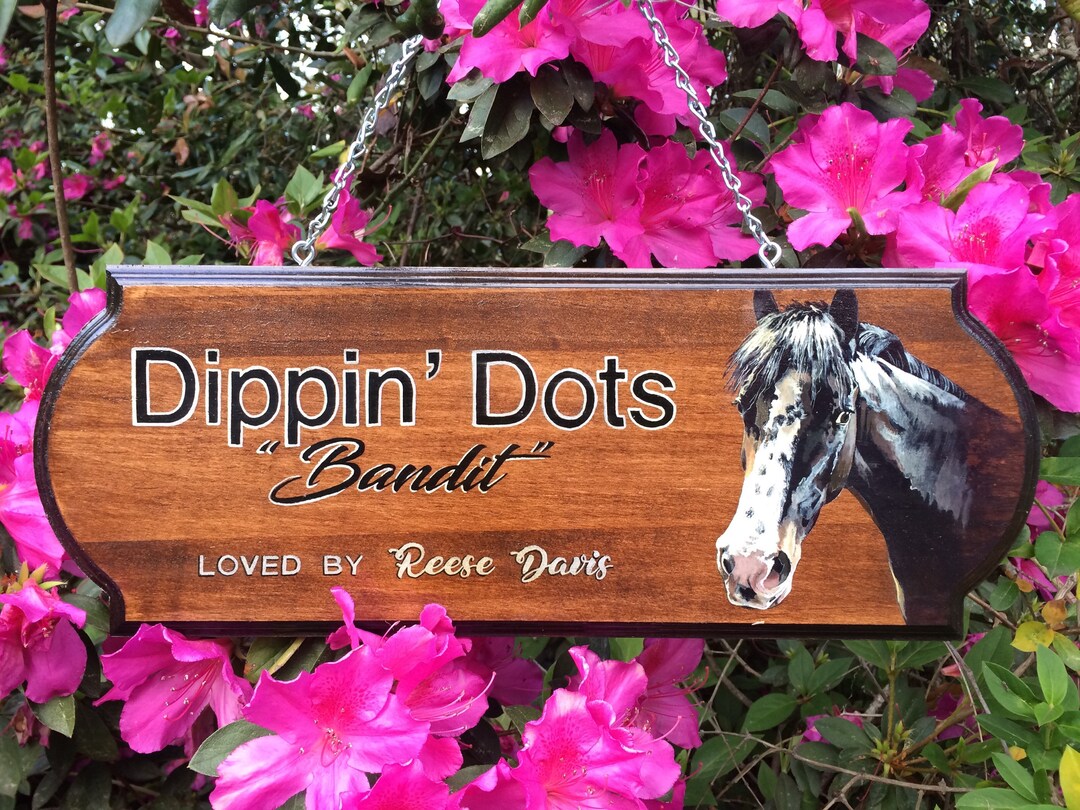 Custom Handpainted Portrait Stall Sign - Etsy