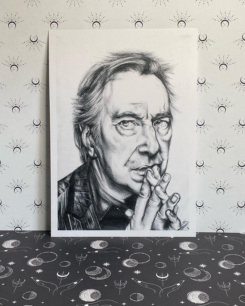 A4 Alan Rickman Art Print - Etsy