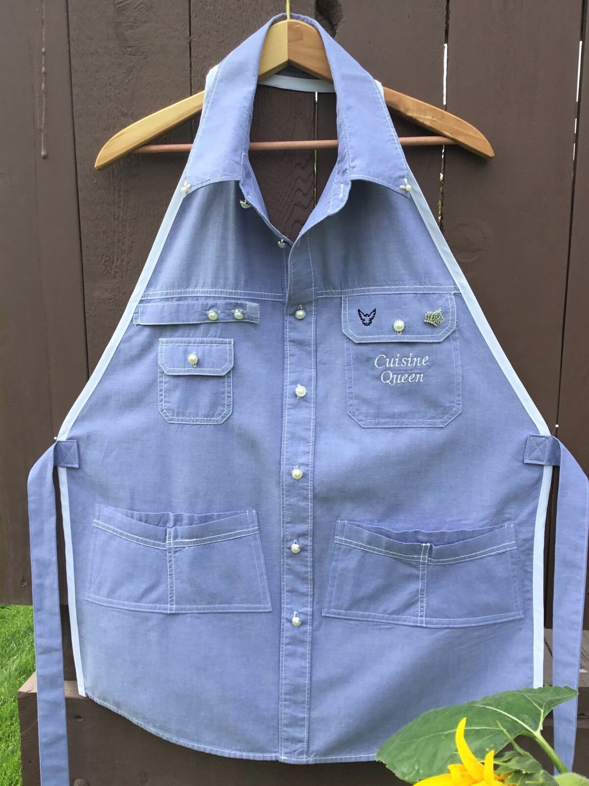 Aprons Unique gift Unique apron Embellished apron | Etsy