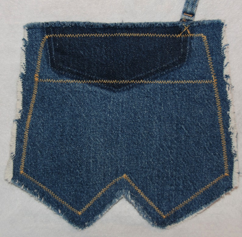 Denim Hot Pad, Denim Potholder, Potholders, Hot Pads, Lemon Design Hot ...