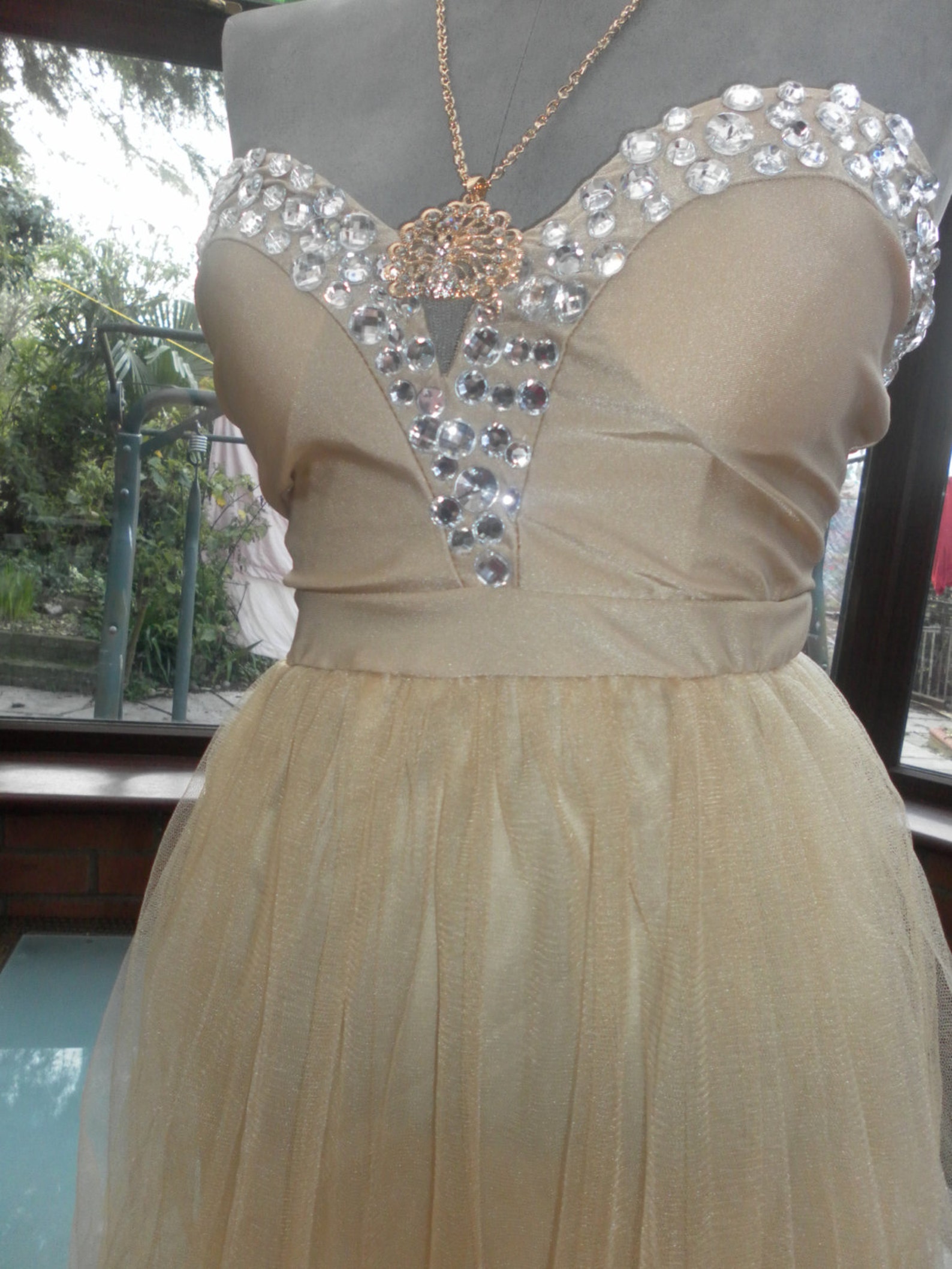 SALE Pale Gold Dress Prom Clubbing Party Evening Cocktail - Etsy UK