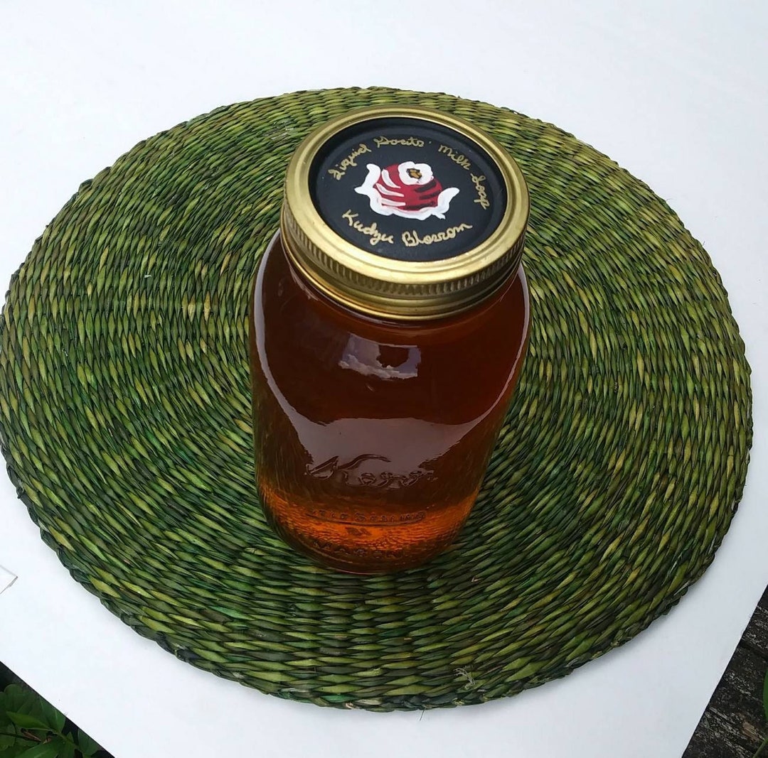 Kudzu Blossom Liquid Goats' Milk Soap and Body Wash Natural Liquid Soap ...