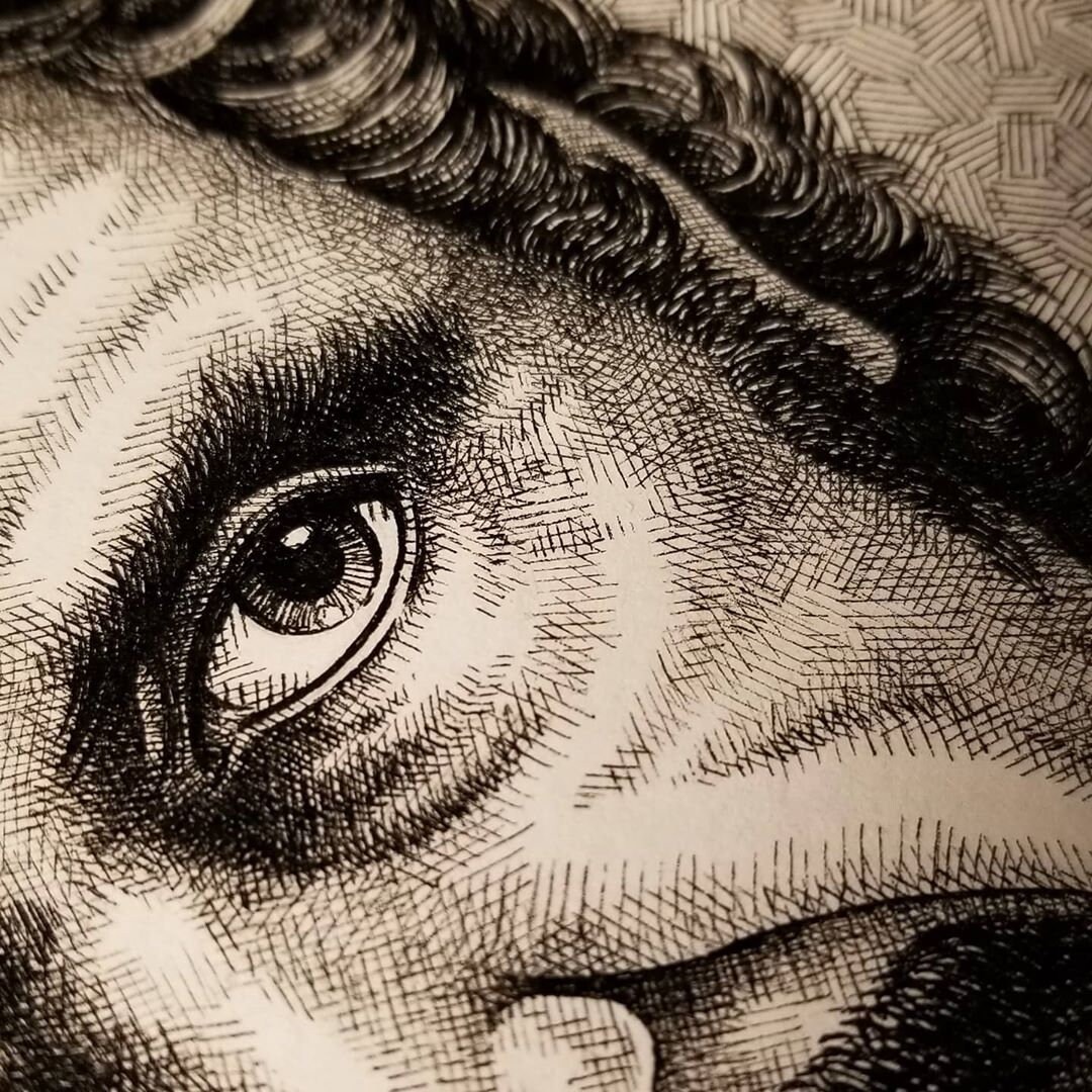 Drawing & Illustration Art & Collectibles GIVE SOME BACK 8x10 India Ink ...