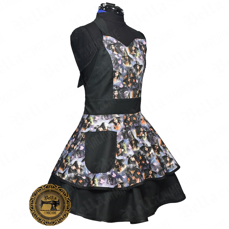 Bewitched Flirty Vintage Inspired Halloween Apron - Etsy