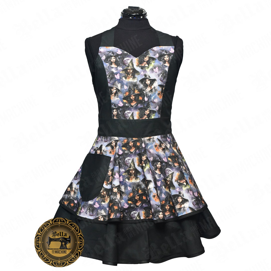 Bewitched Flirty Vintage Inspired Halloween Apron - Etsy