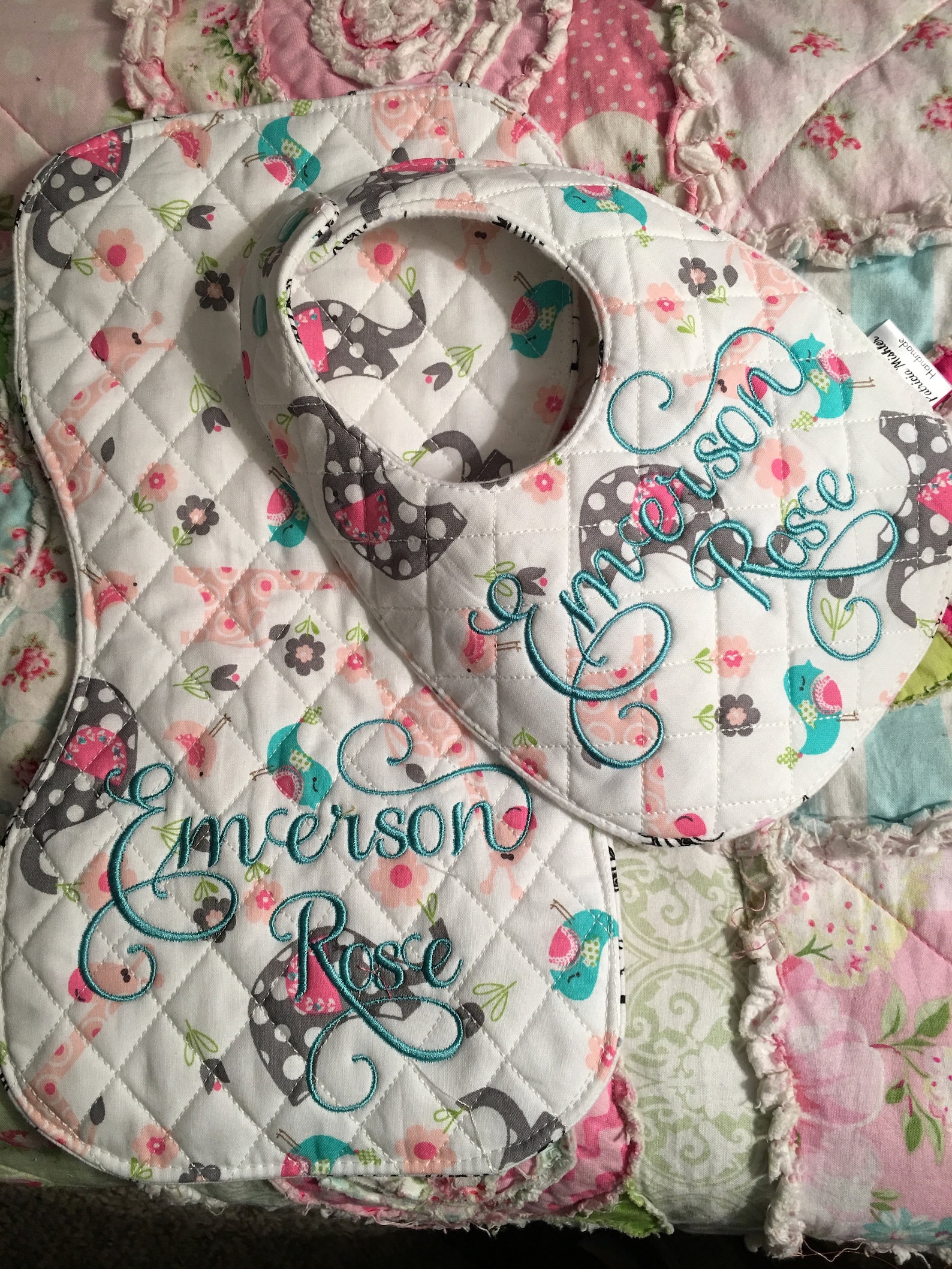 Custom Boutique Personalized Baby Gift Set/3piece Set/Handmade | Etsy