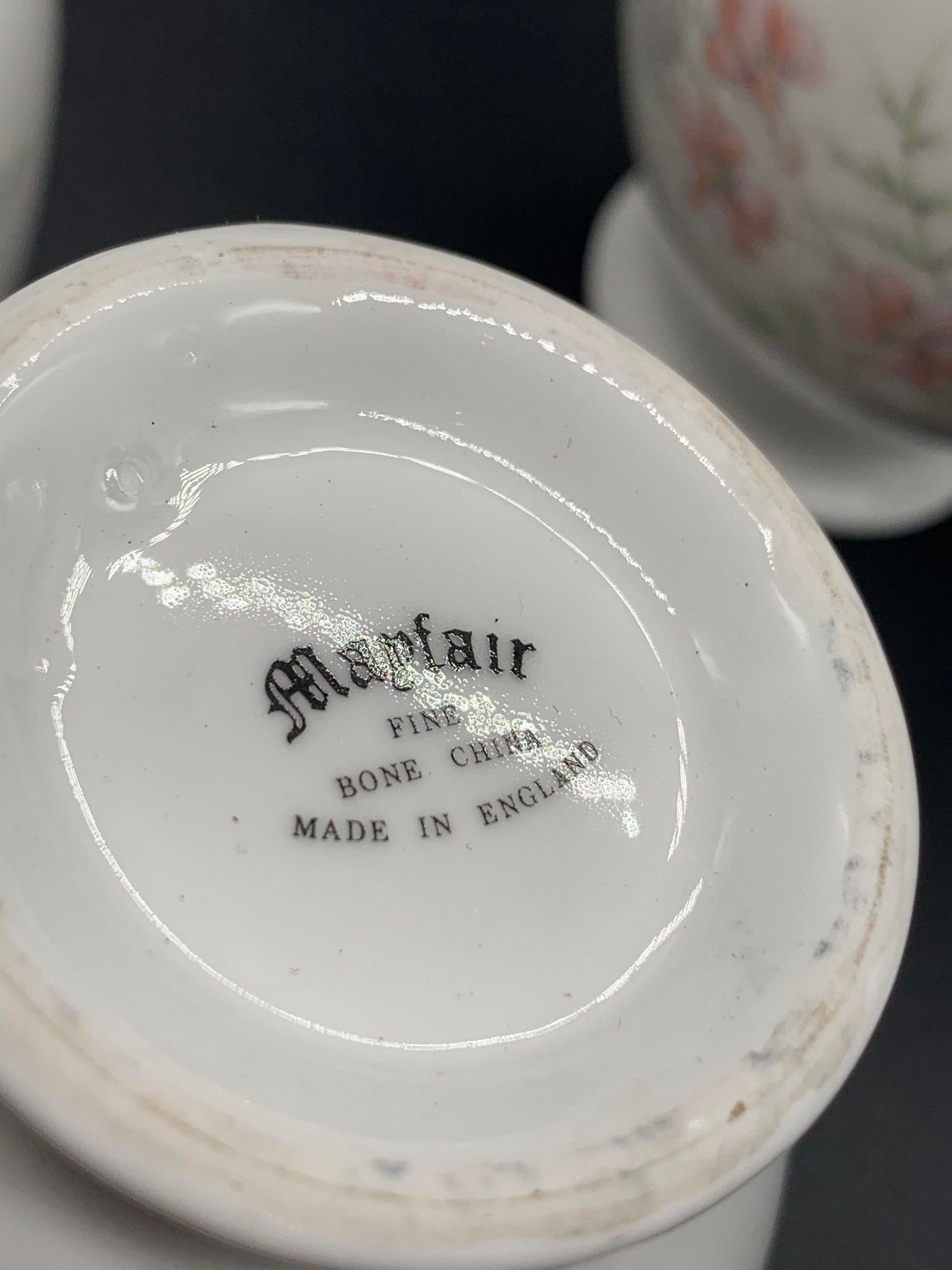 Vintage Set of 5 Mayfair Bone China Teacups - Etsy