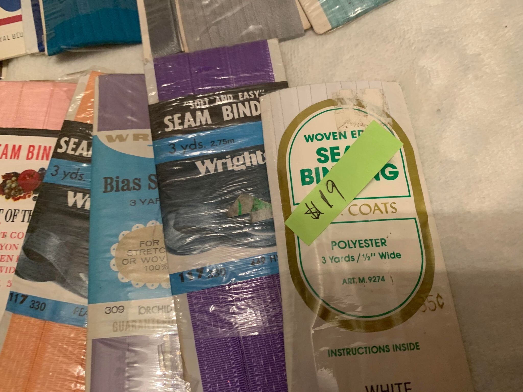 Vintage New 18 Packs of Seam Binding - Etsy