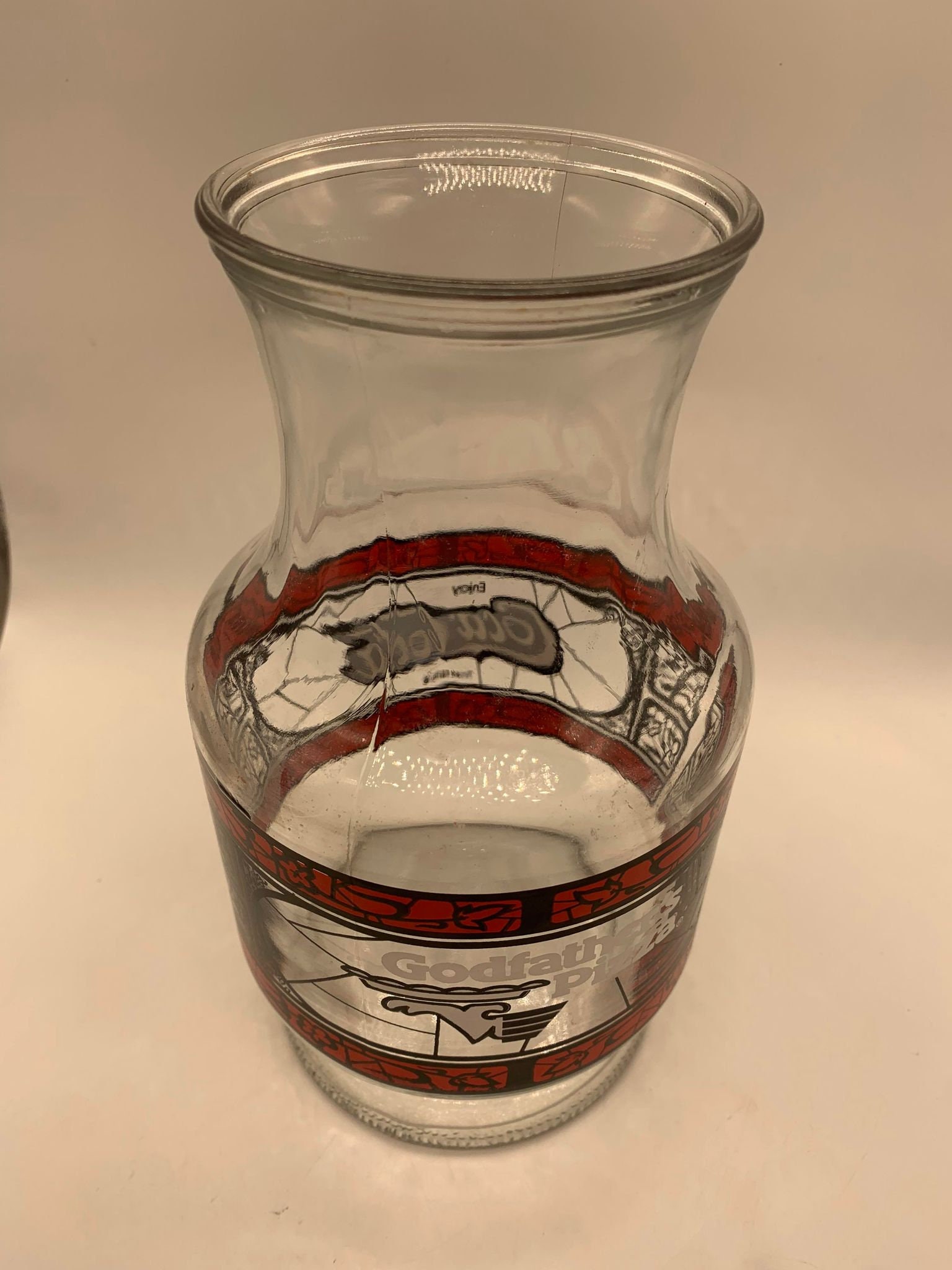 Vintage Coca-cola Godfather's Pizza Pitcher 8.5" - Etsy