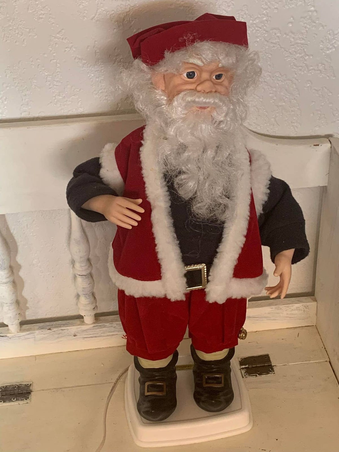 Vintage Animated Electric Moving Santa Claus - Etsy