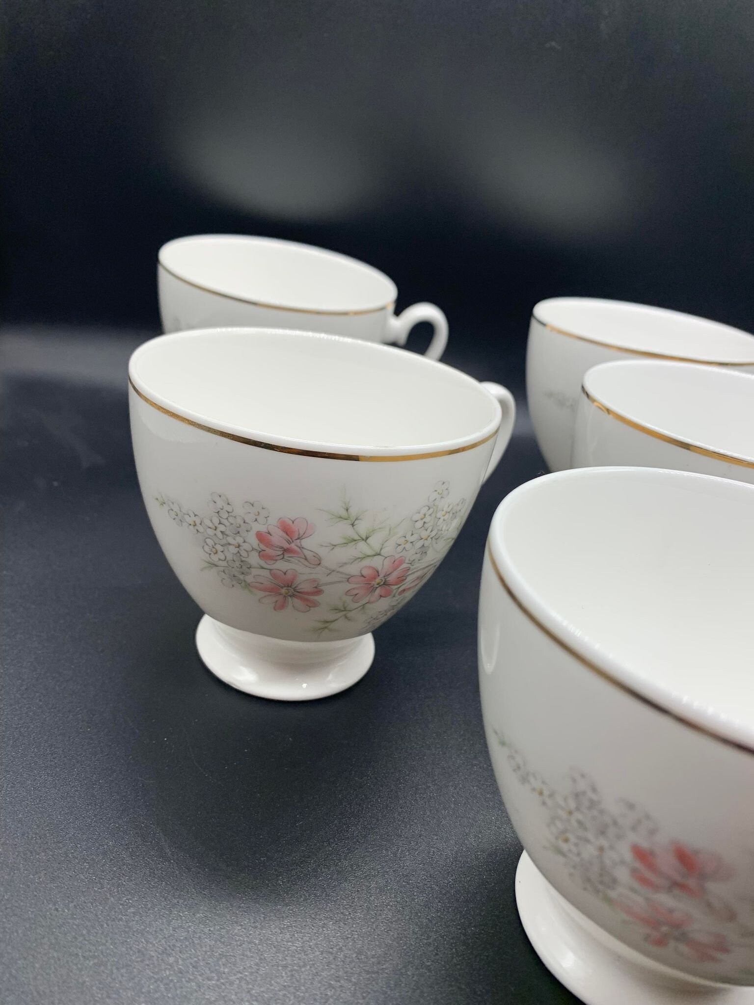 Vintage Set of 5 Mayfair Bone China Teacups - Etsy