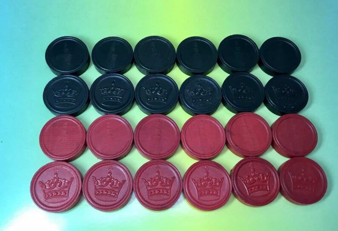 EUC Vintage HAL-SAM Wooden Checker Set - Etsy