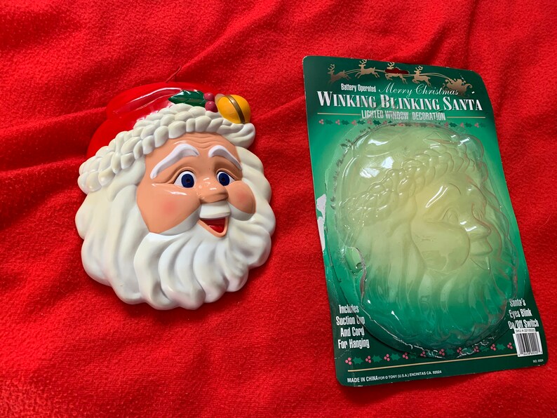 Winking Blinking Santa - Etsy