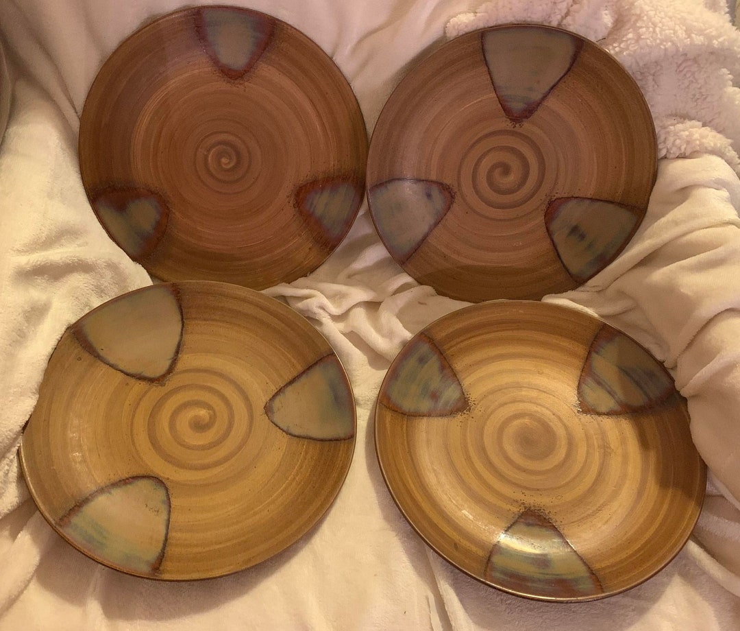 New Vintage Set of 4 Sango Splash 4951 Dinner Plates 11 - Etsy