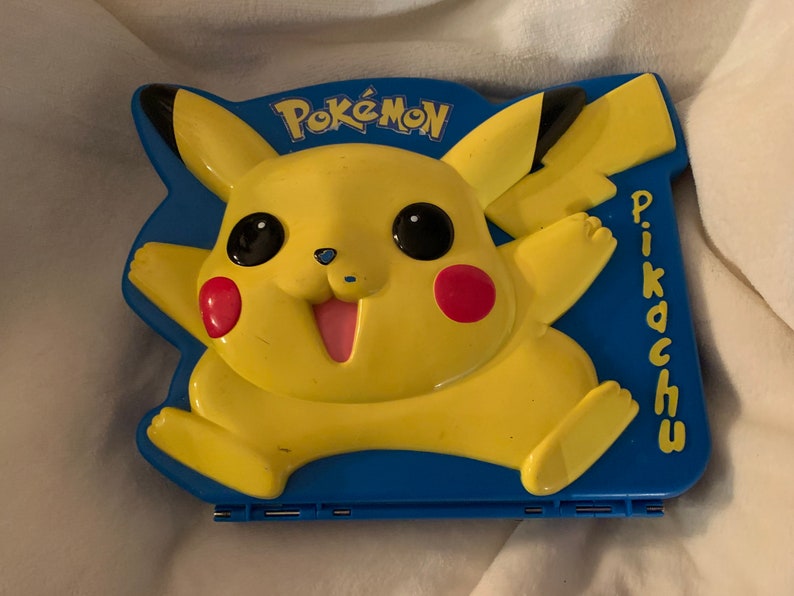 Vintage Pokémon Pikachu Blue Plastic Roseart Art Supply Box From 1999 ...