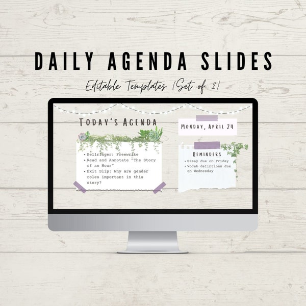 Daily Agenda - Etsy