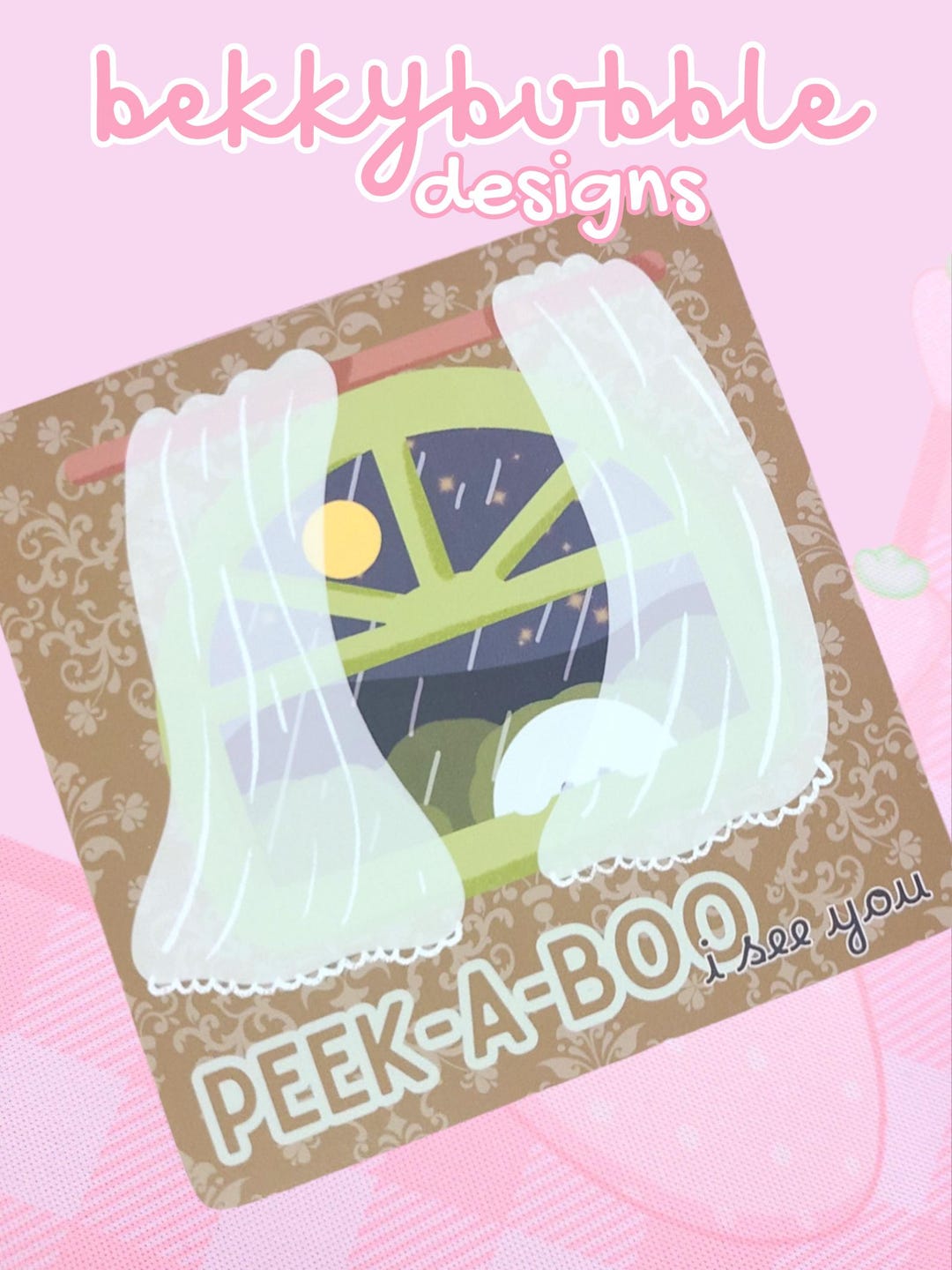 Peek-a-boo Art Print | Ghost Art Print | Wall Decor | Spooky Decor ...