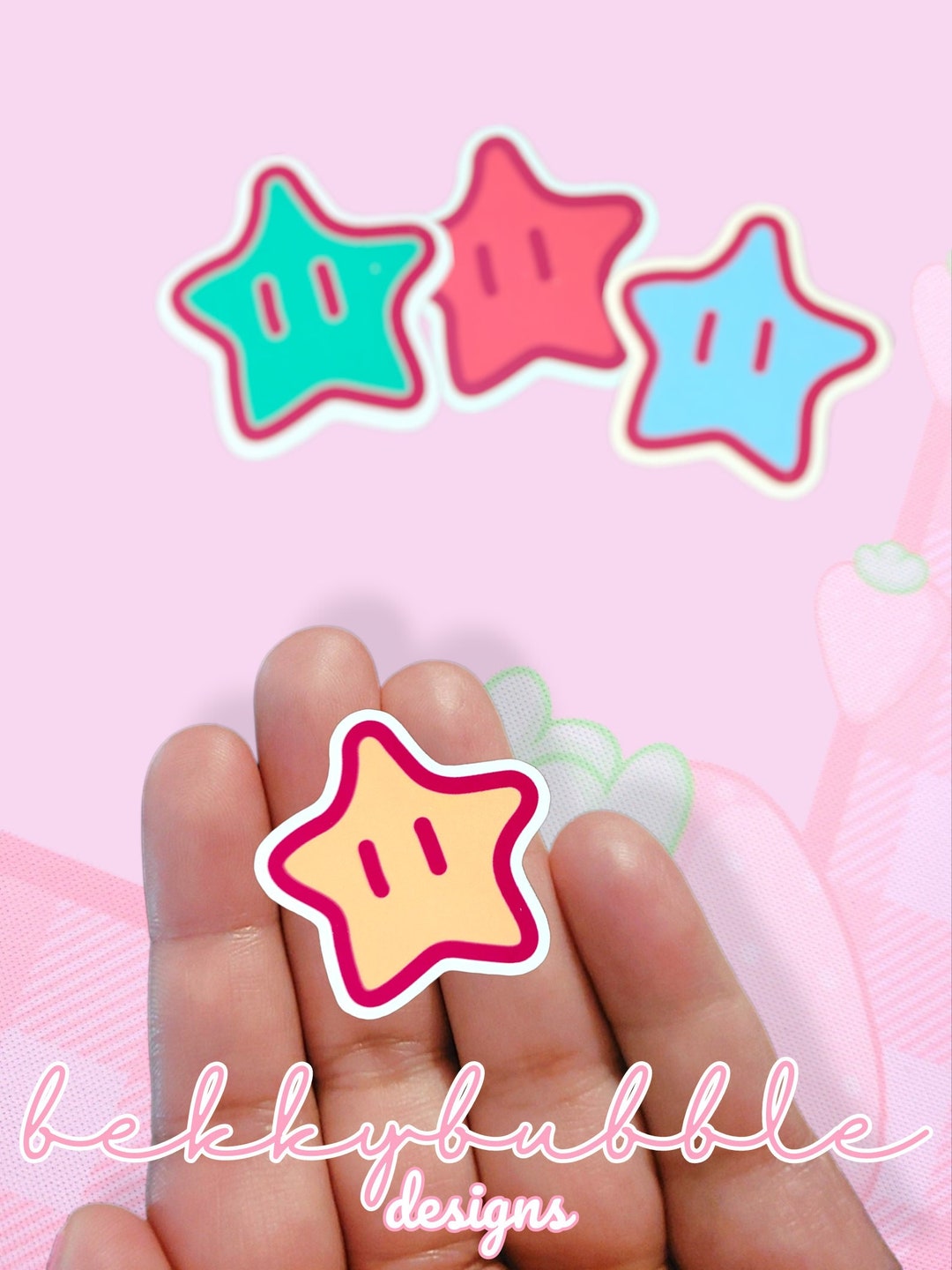 Colorful Star Sticker Star Sticker Super Star Sticker Gaming Gamer Girl ...