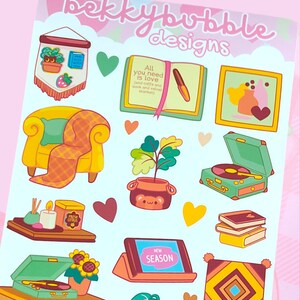 Cozy Season Sticker Sheet | Cozy Vibes | Cozy Stickers | Planner ...