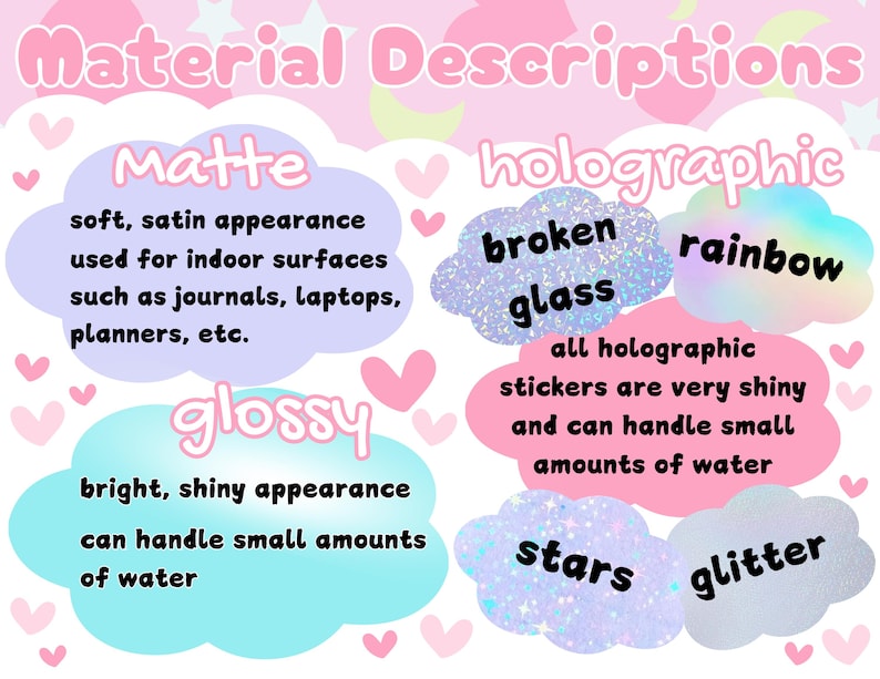 Donut Heart Sticker Pack: Kawaii Valentine Stickers (12 Stickers ...