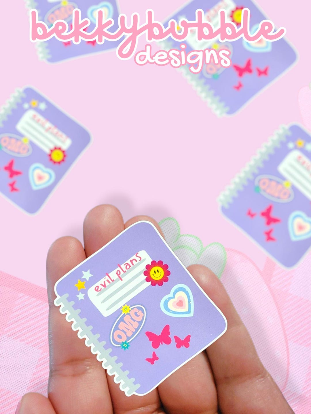 Y2K Evil Plans Sticker | Notebook Sticker | Millennials | Cute Sticker ...