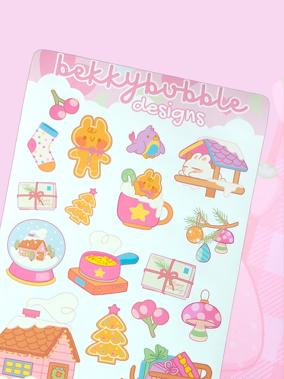 Winter Days Sticker Sheet | Kawaii Sticker | Winter Sticker ...